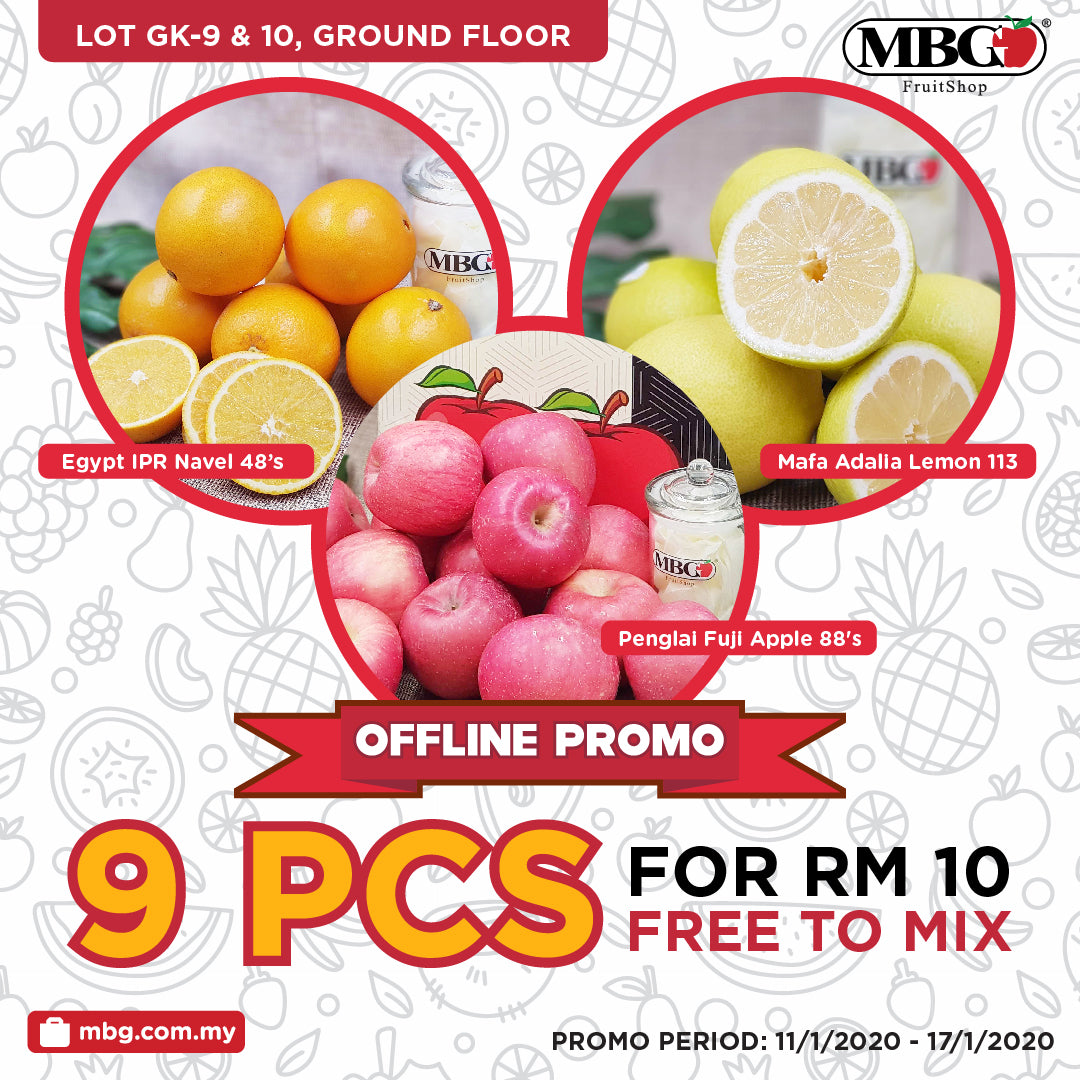 Weekly Promotion for 11 -17 January 2020 – MBG Fruit Shop