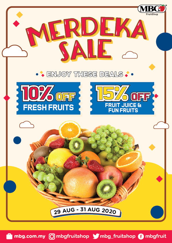 3 DAYS SPECIAL MERDEKA SALE 2020!! – MBG Fruit Shop
