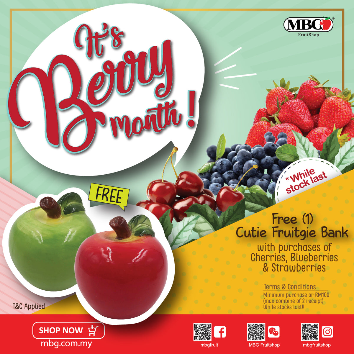 Claim your Free Fruitgie Bank upon purchase of any berries 😎 – MBG ...
