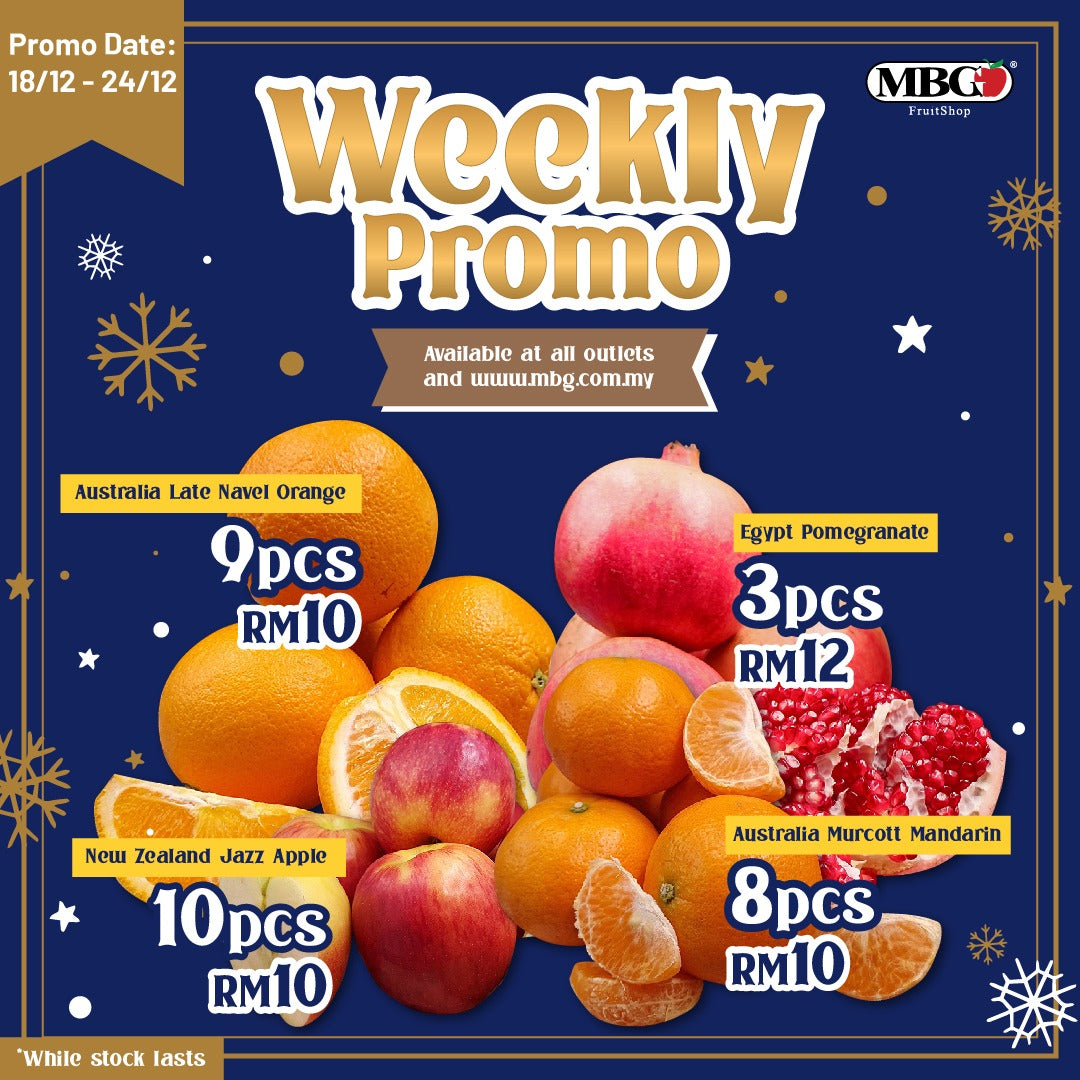 WEEKLY PROMOTION 18-24 DECEMBER 2020 !! – MBG Fruit Shop