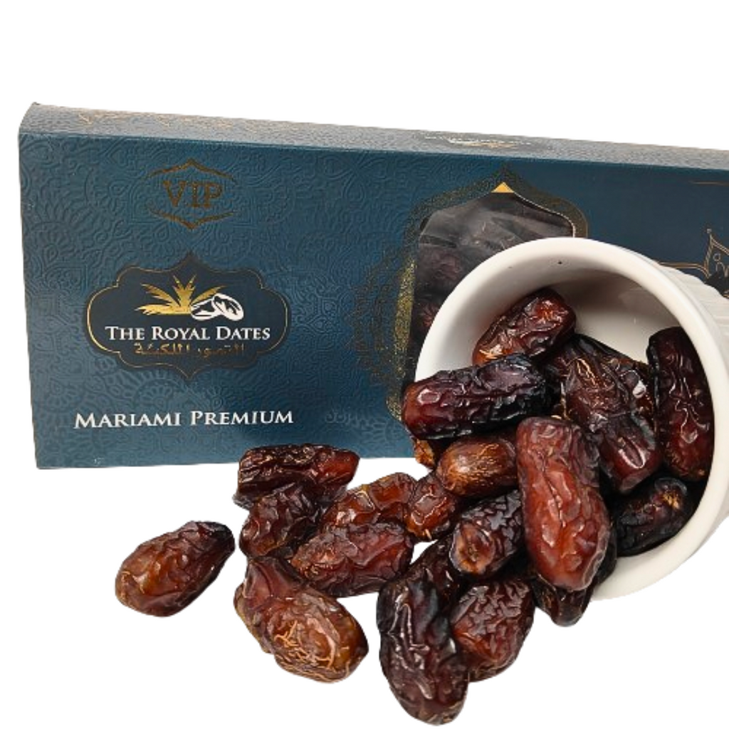 The Royal Mariami Dates - Dark Blue Box – MBG Fruit Shop