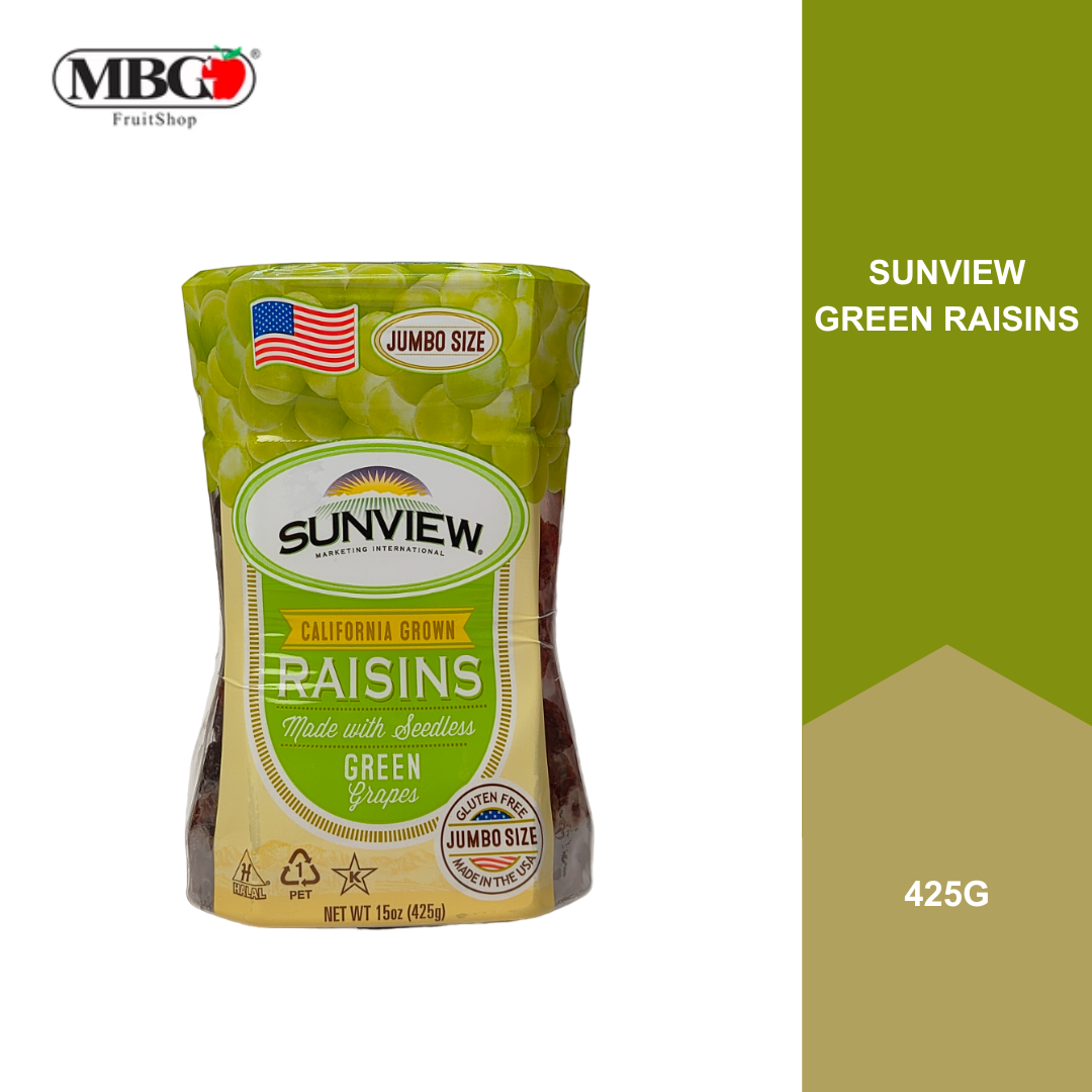 USA Sunview Green Raisins [425G] – MBG Fruit Shop