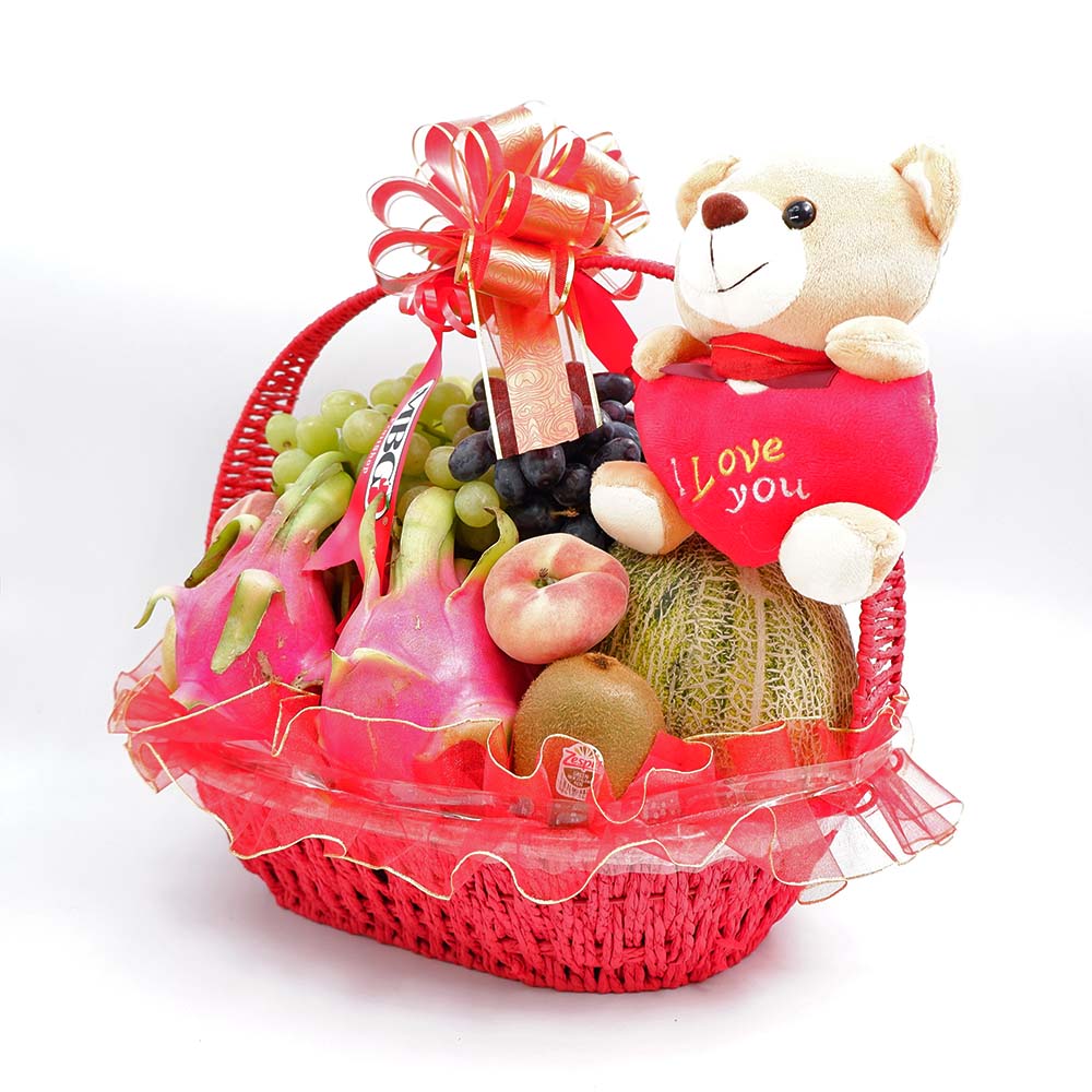 Sweetheart Fruit Basket - Lively (9 Types of Fruits) – MBG Fruit Shop