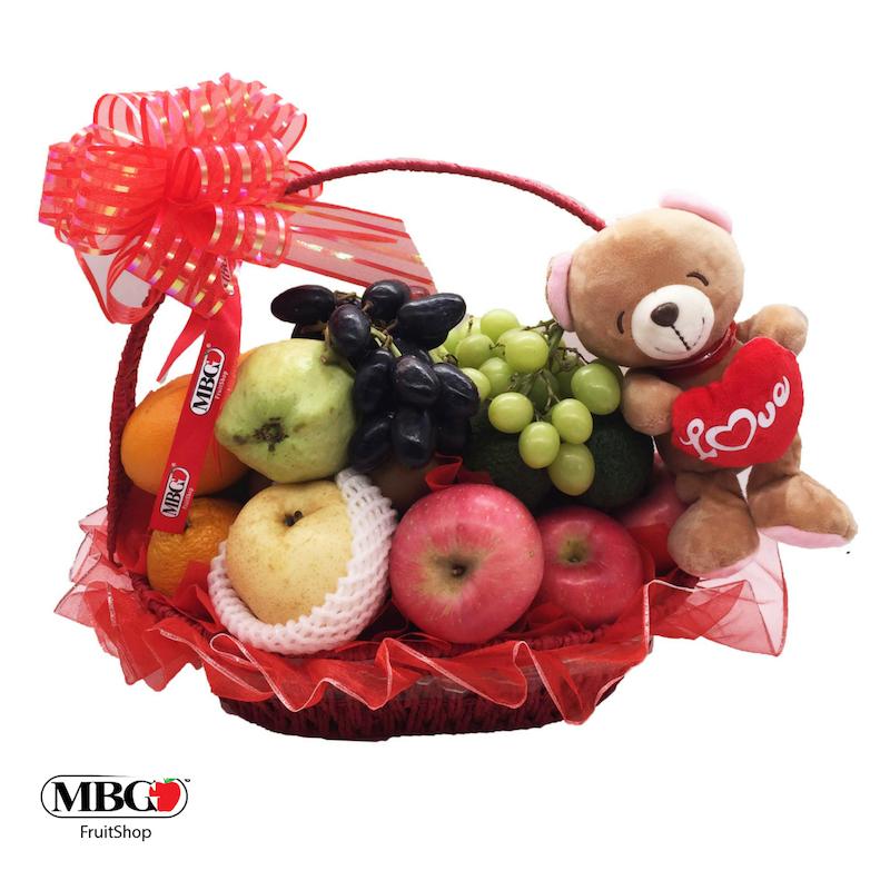 Sweetheart Fruit Basket - Lively (9 Types of Fruits) – MBG Fruit Shop