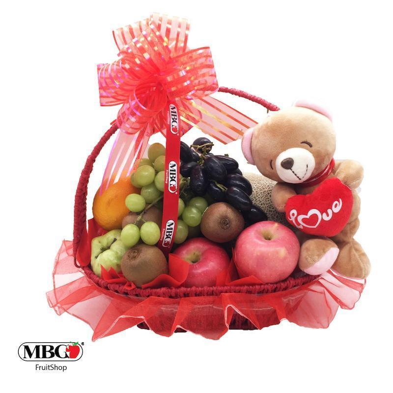 Sweetheart Fruit Basket - Melody (8 Types of Fruits) – MBG Fruit Shop