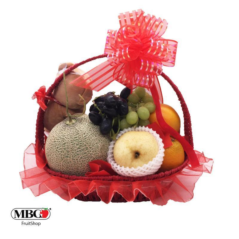Sweetheart Fruit Basket - Melody (8 Types of Fruits) – MBG Fruit Shop