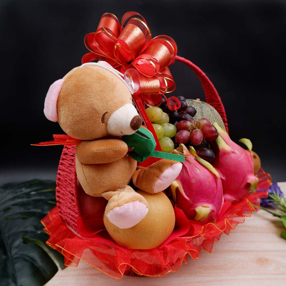 Sweetheart Fruit Basket - Melody (8 Types of Fruits) – MBG Fruit Shop