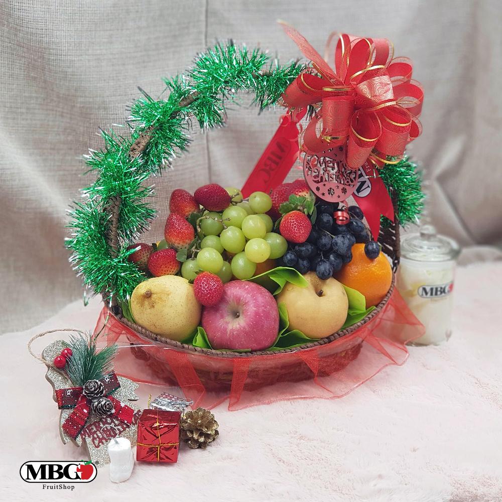 Christmas Fruit Basket (9 Types of Fruits) – MBG Fruit Shop