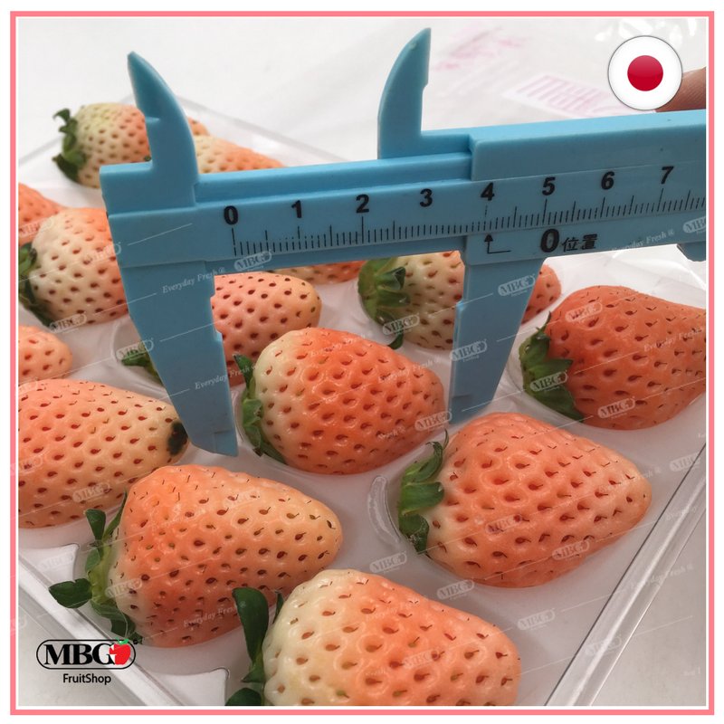 Japan Awayuki Strawberry - Premium Light Pink Strawberry – MBG Fruit Shop