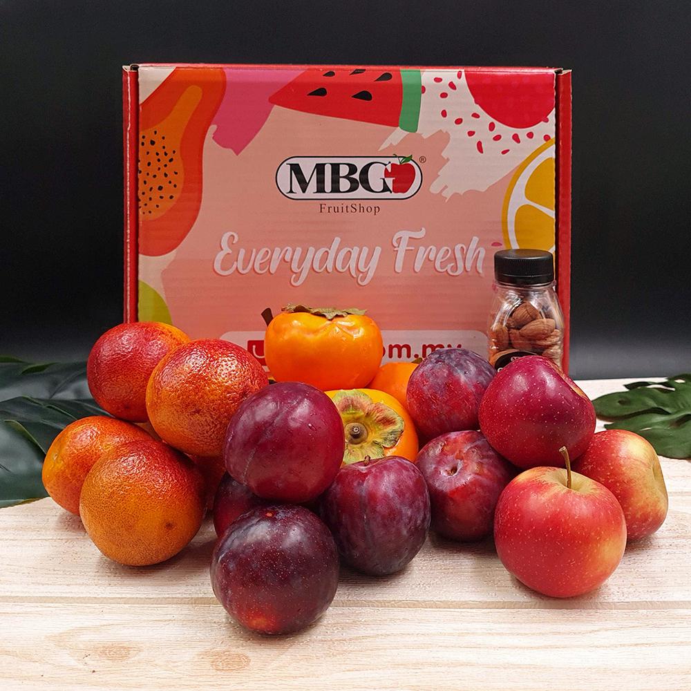 Velvet Red Garden Fruit Box (5 Types of Fruits) – MBG Fruit Shop